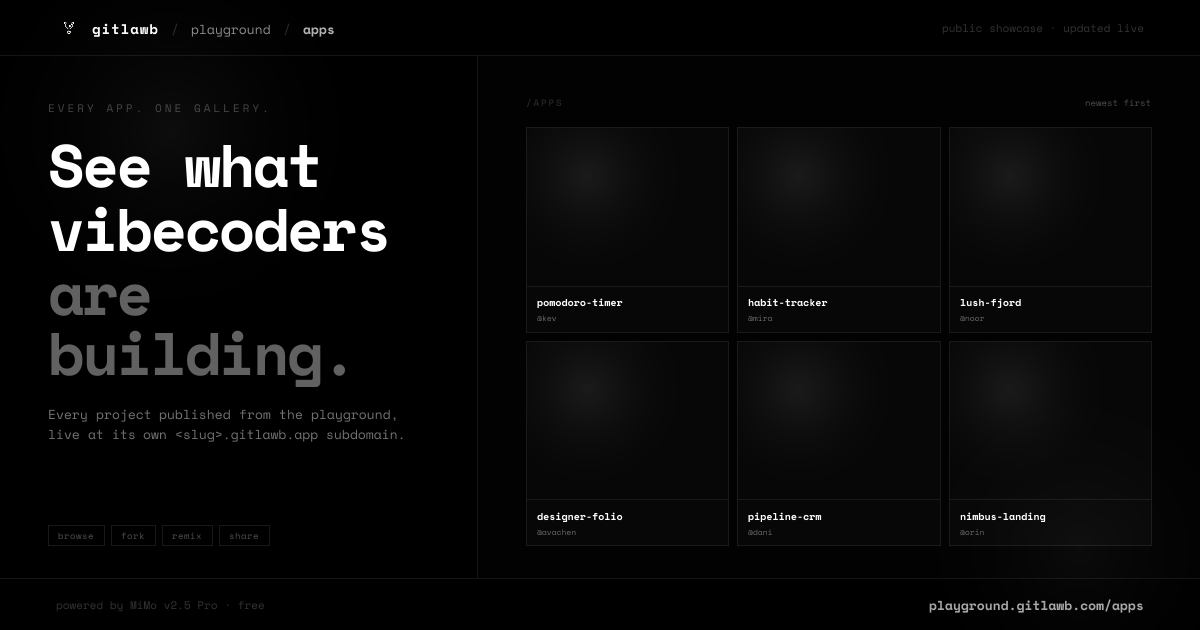Apps · gitlawb Playground